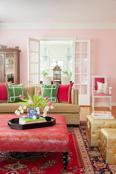Decoración rosa - colores que combinan